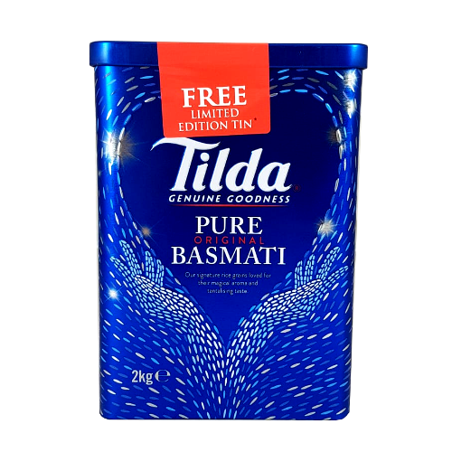 Tilda Basmati Reis 2kg Tin - Limited Edition | GRESAM Handels GmbH